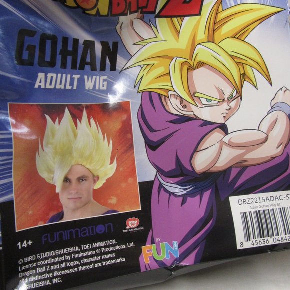 Fun/ DragonBALL | Other | Dragonball Z Gohan Adult Wig Super Saiyan ...